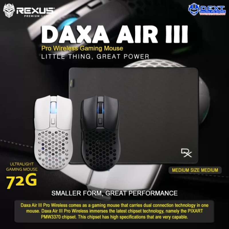 Promo Rexus Daxa Air Iii Pro Wireless Gaming Mouse Diskon 17% di Seller ...