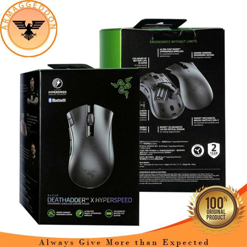 Promo Mouse Razer Deathadder V2 X Hyperspeed Ultra-Fast Wireless New ...