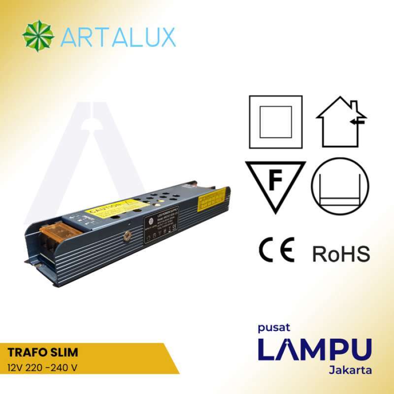 Promo Artalux Trafo Power Supply Slim 12volt 5A 12V Diskon 23% di ...