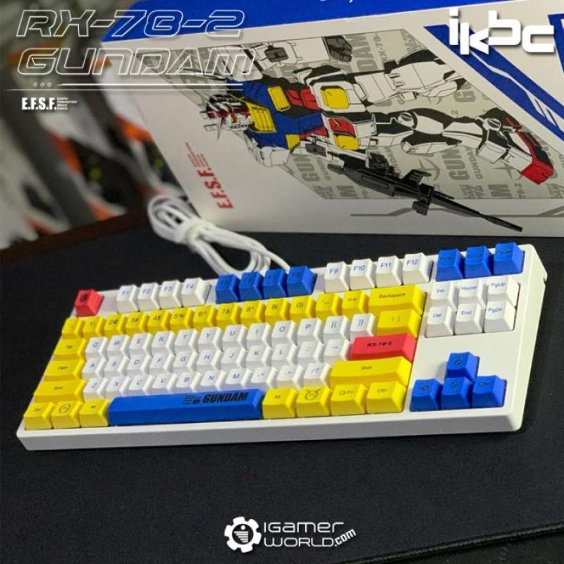 Promo Ikbc Gundam Rx-78-2 Tenkeyless C200 Mechanical Gaming Keyboard ...