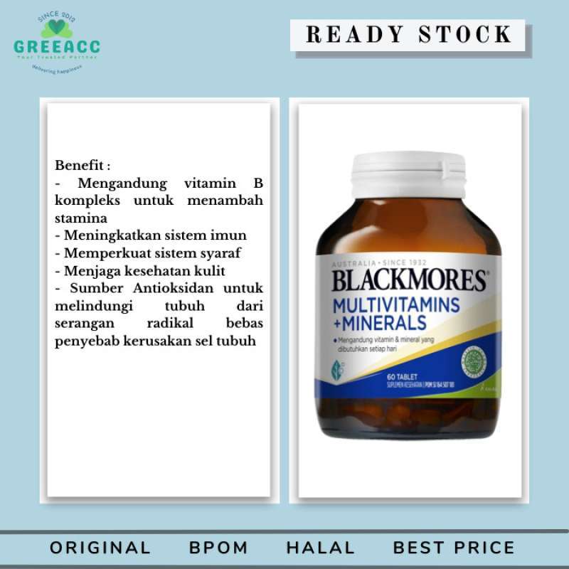 Promo Blackmores Multivitamin + Mineral 60 Tablet Multivitamins Mineral ...