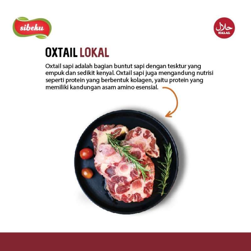 Jual Buntut Sapi / Oxtail Lokal Halal 500gr Frozen Food- Sibeku Di ...