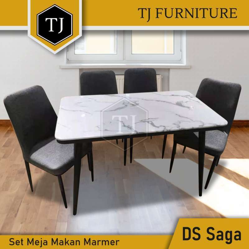 Jual Importa Set Meja Makan Marmer Dan 4 Kursi / Dining Table And 4 ...