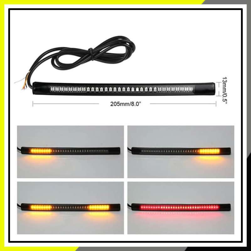 Jual [0453] Lampu Led Strip Motor Flexible Rem Sen Sein Motor Mobil ...