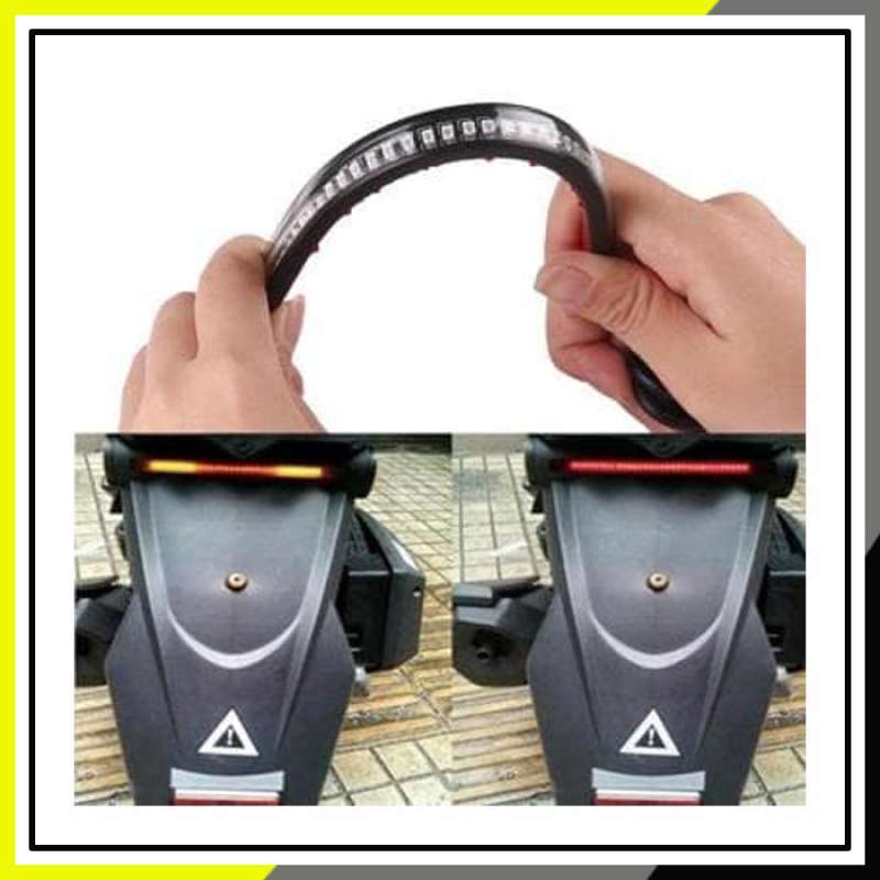 Jual [0453] Lampu Led Strip Motor Flexible Rem Sen Sein Motor Mobil Fleksibel Brake Sign Di ...