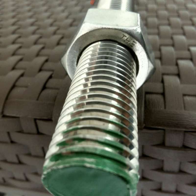 Promo as drat stainless m18 kunci 27 baut long drat stud bolt stainless ...