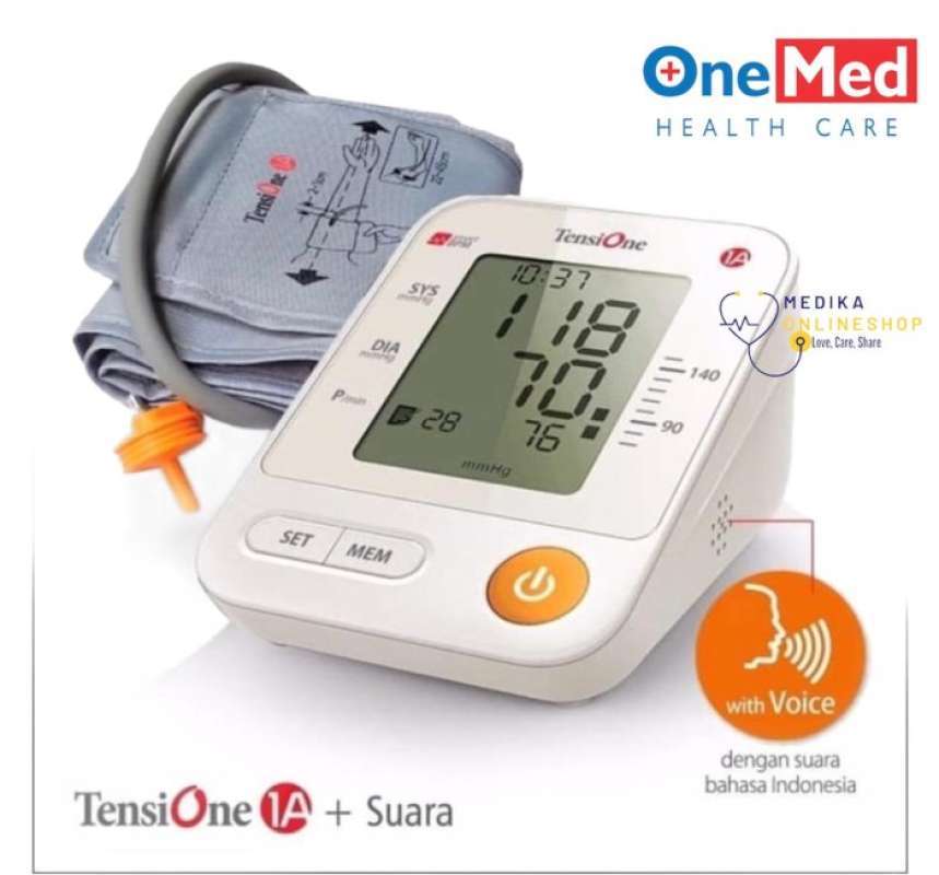 Promo Tensimeter Digital Dengan Suara Onemed Tensione 1A Medika ...