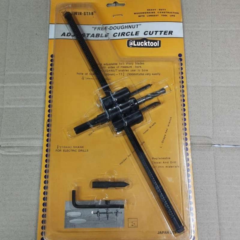 Promo TWIN STAR Adjustable Circle Hole Saw Cutter 30 - 300. TW. Diskon ...