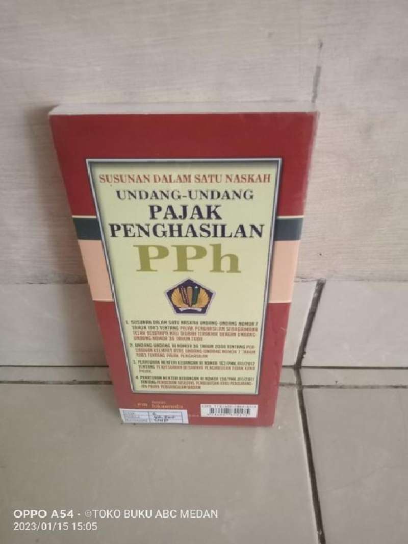 Jual Buku Susunan Dalam Satu Naskah Undang - Undang Pajak Penghasilan Di Seller Toko Buku Abc ...