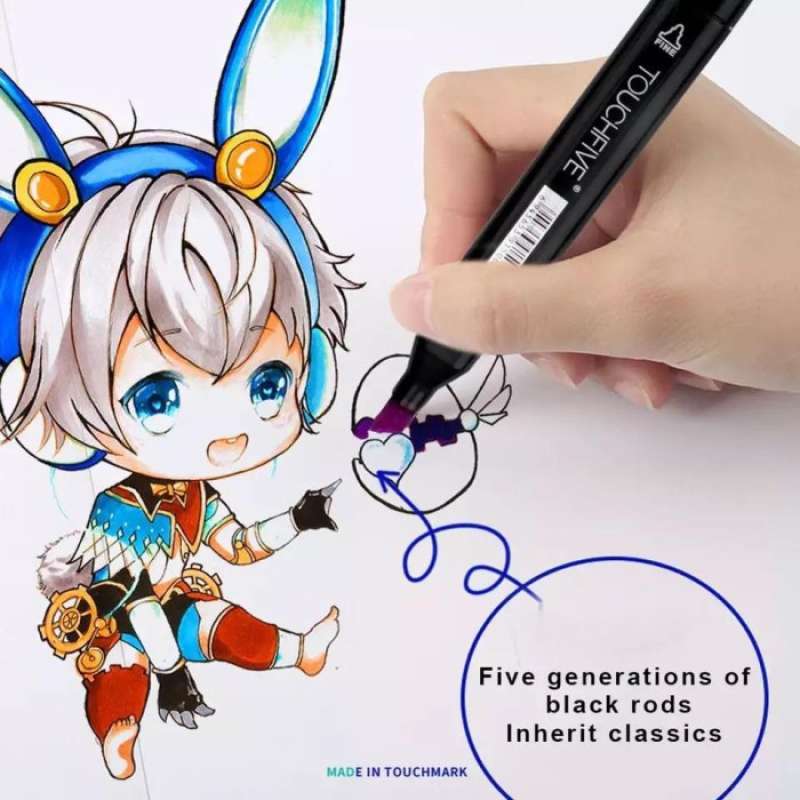 Jual Touchfive Marker 40 Pcs / Twin Marker Sketsa Drawing /animation ...