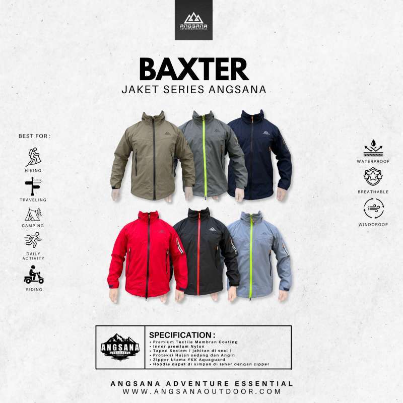 Jual Jaket Angsana Series Baxter | Waterproof - Dark Green S di Seller ...