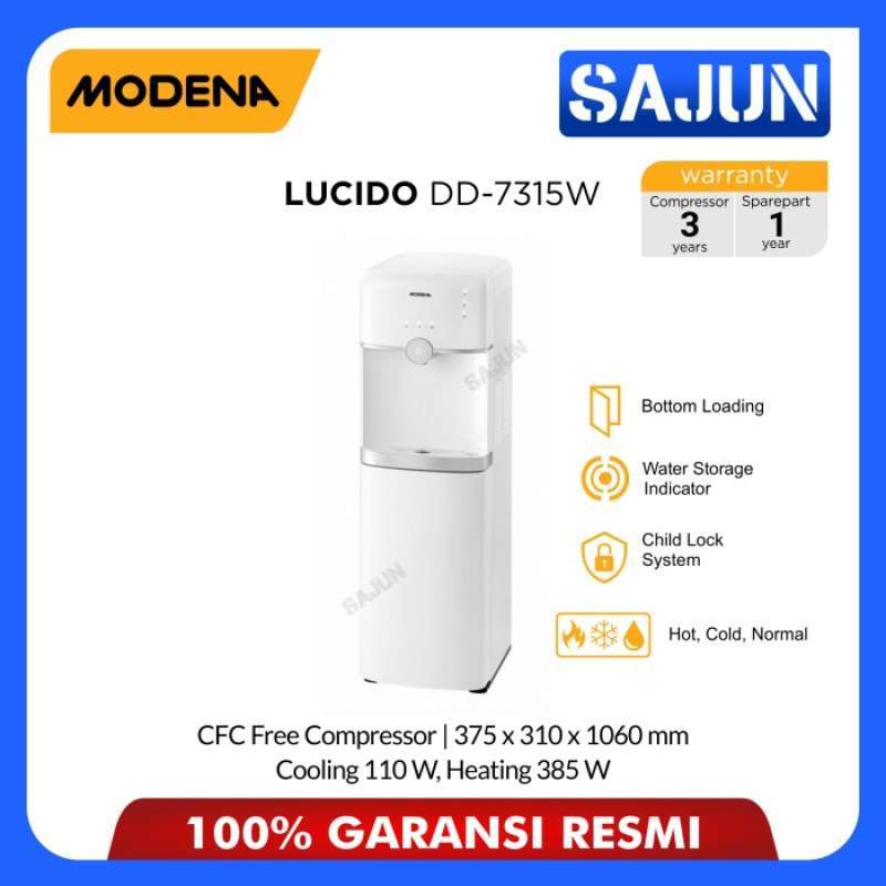 Promo Modena Water Dispenser Dd 7315w Lucido Dispenser Galon Bawah ...