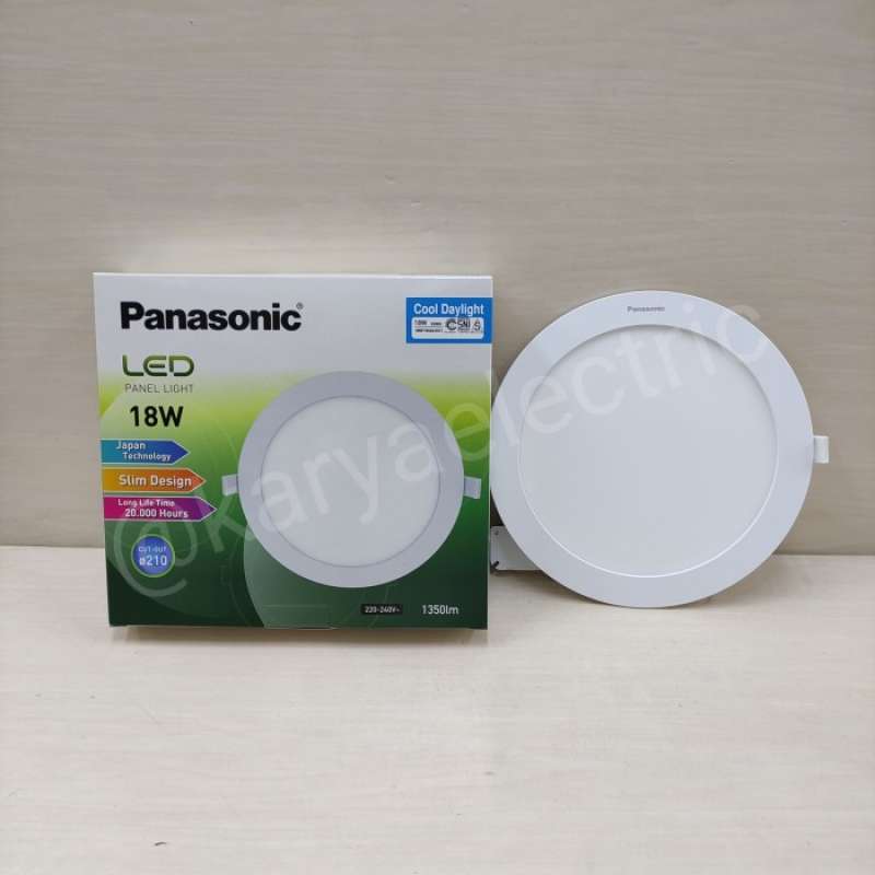 Jual Panasonic Lampu Panel Led Inbow Downlight Bulat 18Watt 18 ...