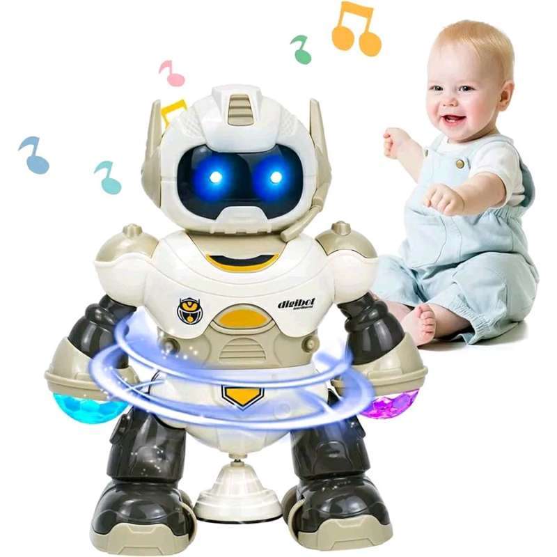 Promo Mainan Anak Dancing Agility Robot Rotating 360 Light And Music ...