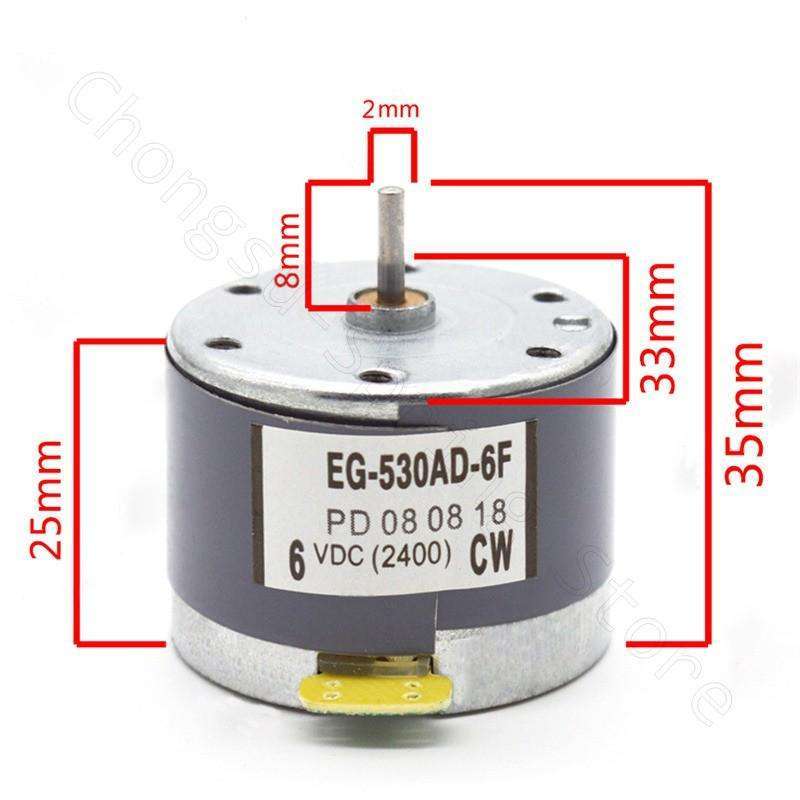 Jual Motor DC 6 9 12 V Dinamo 2400 RPM CCW Putaran Kiri Project ...