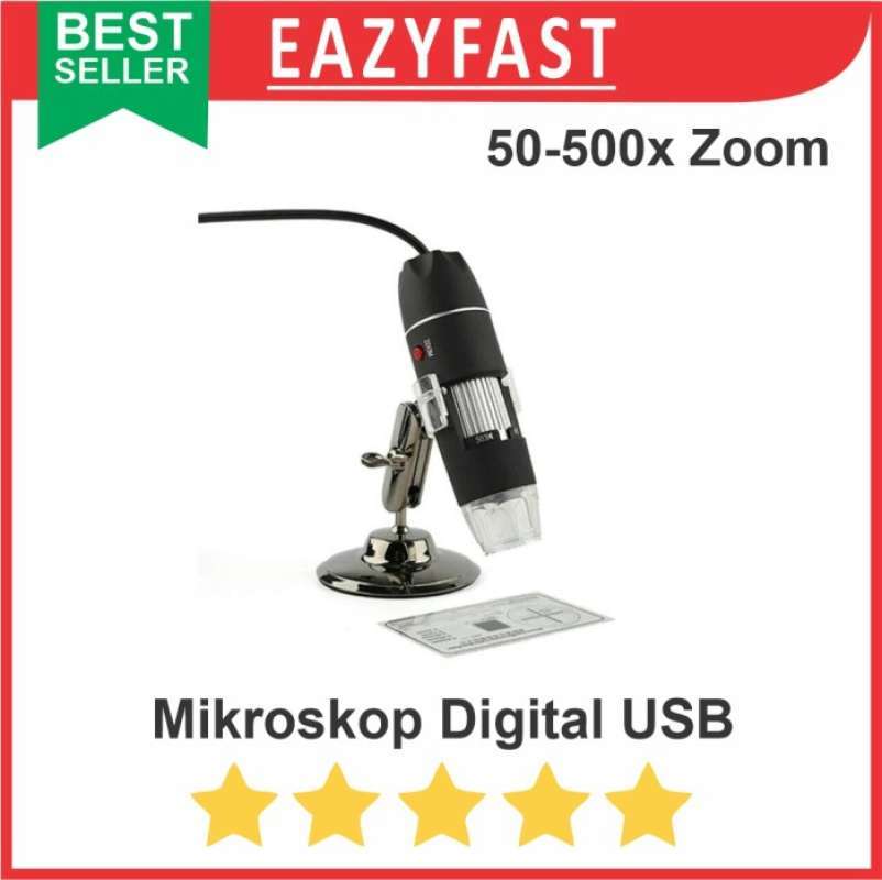 Promo Microscope Digital Usb 50X - 500X Zoom Camera Mikroskop Komponen ...
