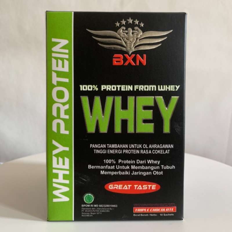 Promo 10 Sachet Bxn 100% Whey Protein Suplemen Fitness Susu Gym Otot ...