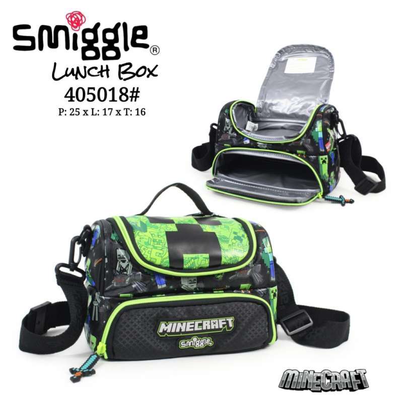 Jual Smiggle Tas Anak Sekolah Minecraft Backpack Luncbag Wallet Botol ...