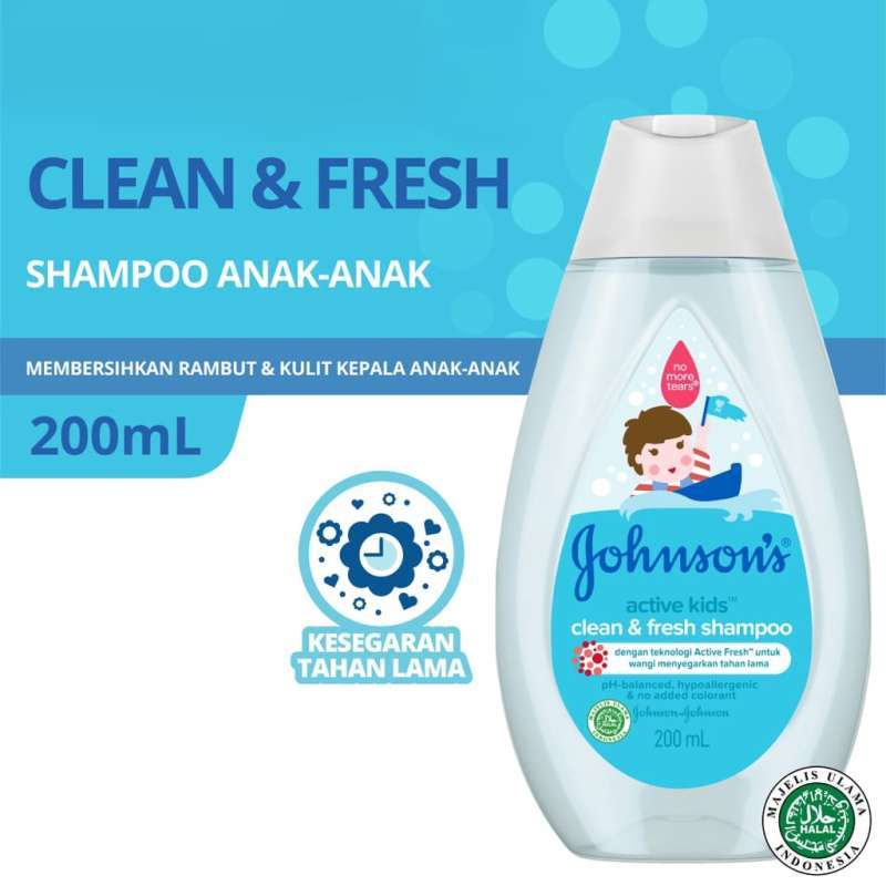 Jual JOHNSONS ACTIVE KIDS CLEAN&FRESH SHAMPOO 200 ML di Seller Mom ...