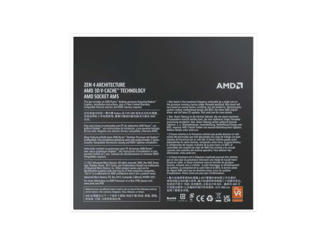Jual Amd Ryzen 7 7800x3d Box Ryzen 7 7000 Series 8-core Socket Am5 120w ...