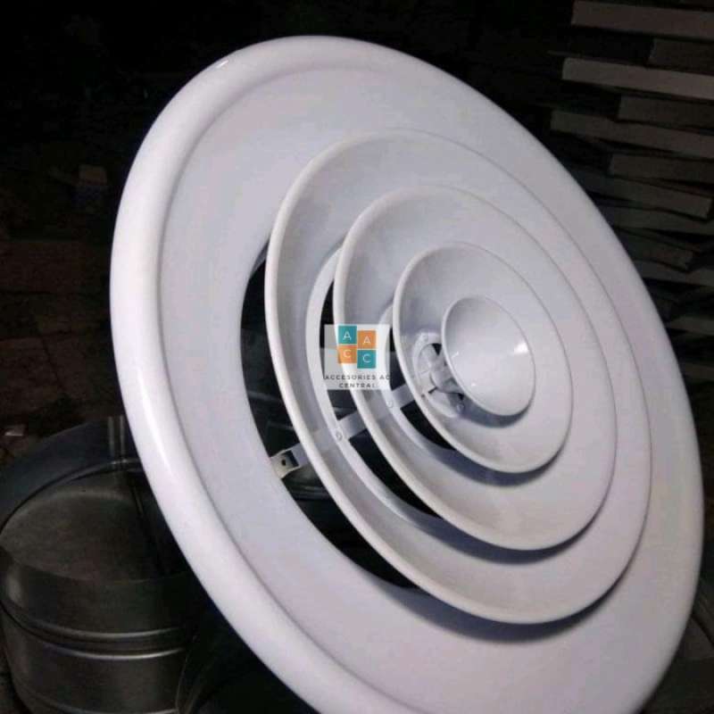Promo Difuser Round Diffuser Ventilasi Ac Uk 12 Powder Coating Diskon ...