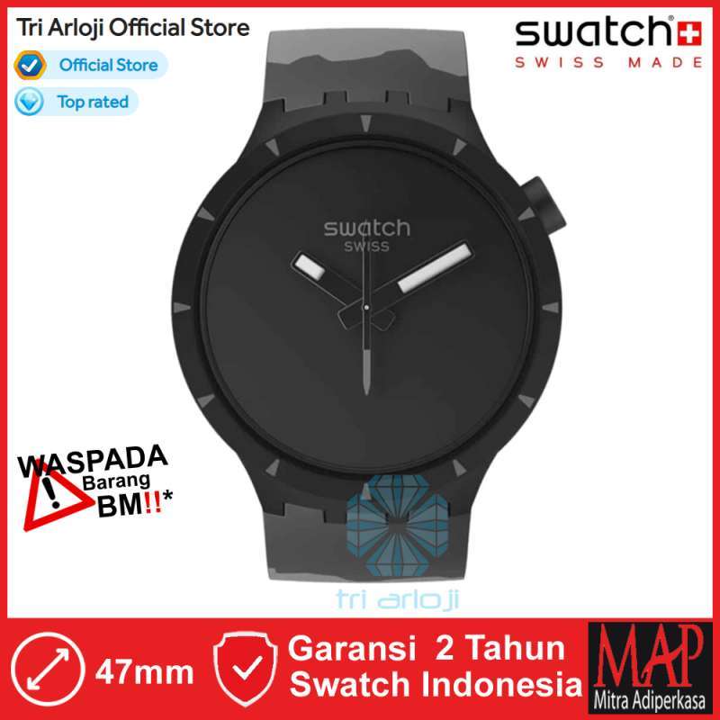 Promo Swatch Sb03b110 Original Swatch Big Bold Bioceramic Basalt Jam ...