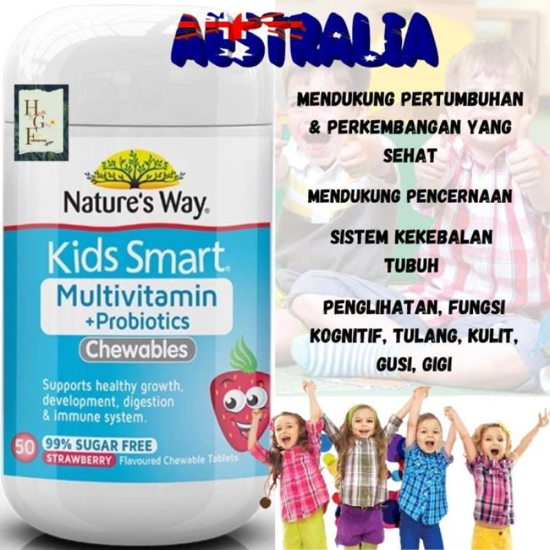 Promo nature's way kids smart multivitamin + probiotics chewables 50 ...