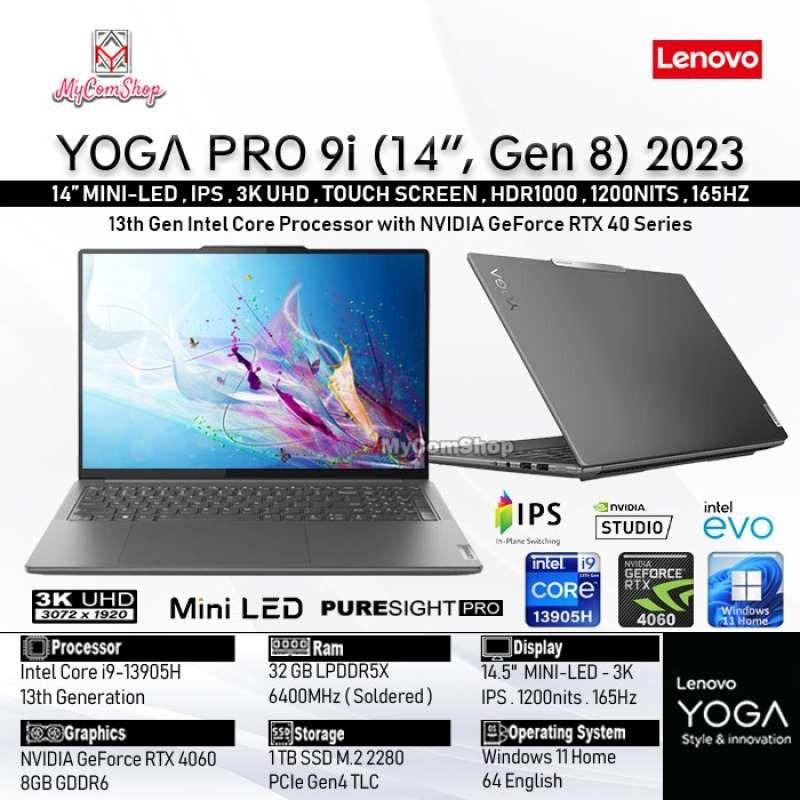 Jual Lenovo Yoga Pro 9i Gen 8 I9-13905h 32gb 1tb Rtx 4060 3k Mini-led Touch Di Seller Mycomshop ...