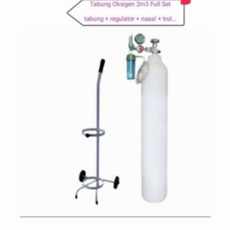Promo Tabung Oksigen 2M3 Lengkap - Oksigen Medis- Alat Bantu Pernafasan Diskon 23% di Seller ...