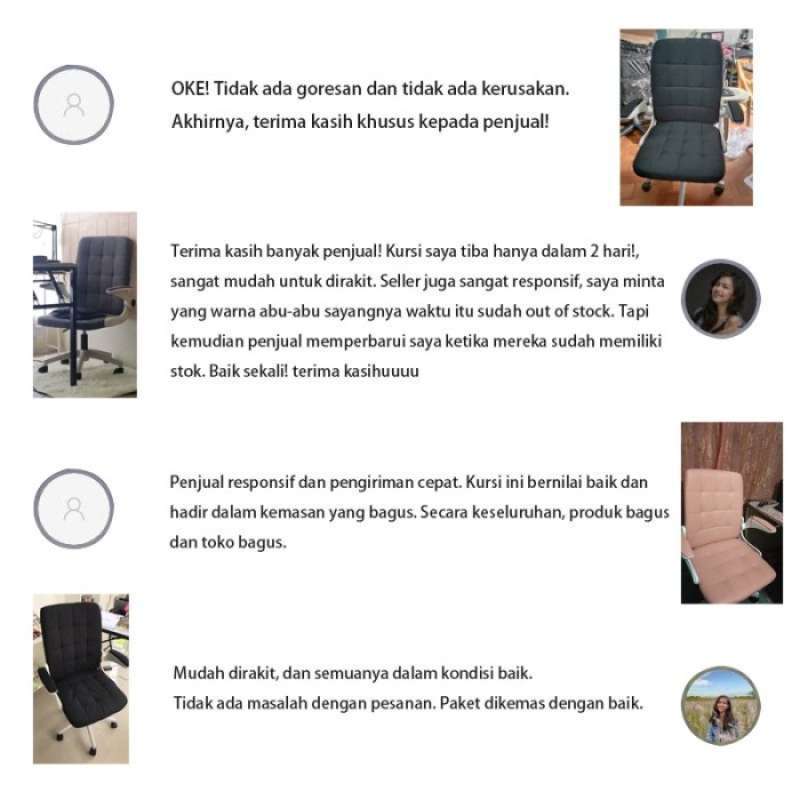 Jual Kursi Kantor Kerja Belajar Gaming Roda Staff Kuliah Hidrolik Sandaran Di Seller Sejahtera ...