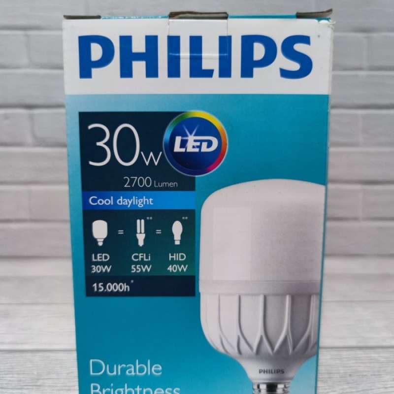 Promo Lampu Philips LED TForce 30W 30 W Putih 6500K T force True Force E27 Diskon 23% di Seller ...