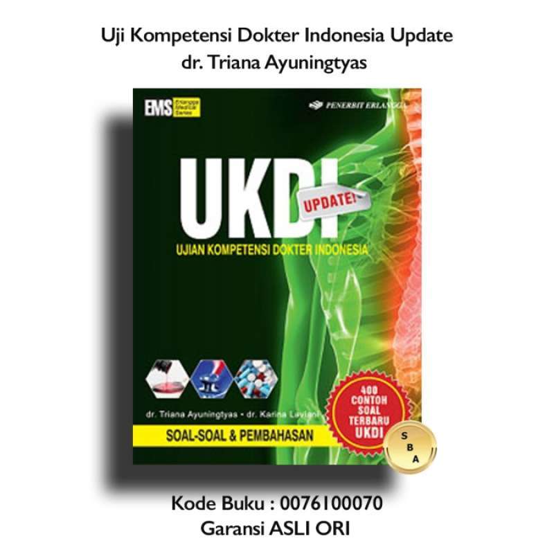 Promo Buku Ukdi Update Ujian Kompetensi Dokter Indonesia Triana Dan Karin Diskon 23% di Seller ...