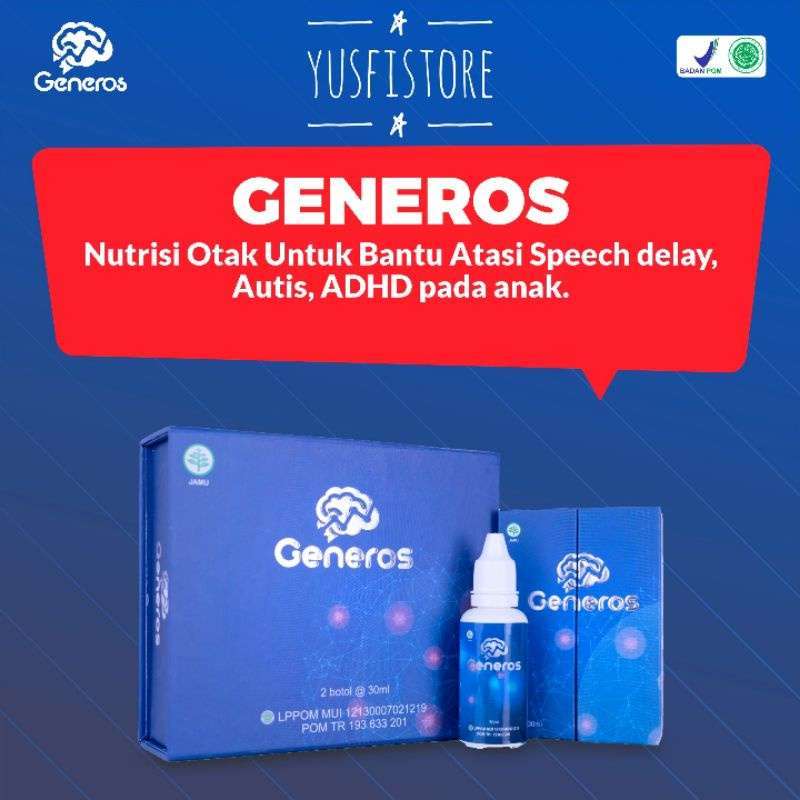 Jual Generos Nutrisi Kecerdasan Anak Cerdas Obat Terlambat Bicara ...