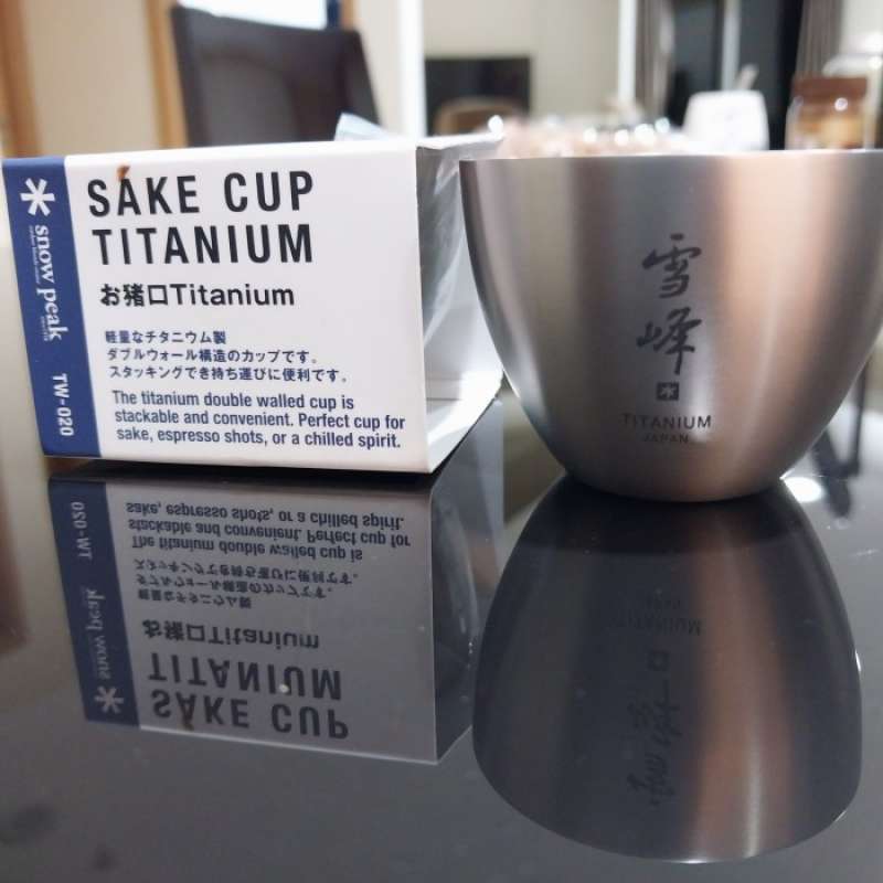 Promo Snow Peak titanium cup TW-020 Made in Japan 1 cup Diskon 23% di ...