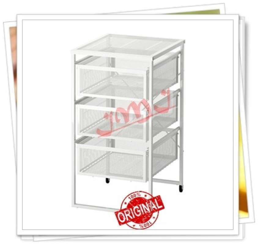 Promo Rak besi jaring 3 laci tempat penyimpanan buku file iklennart ...