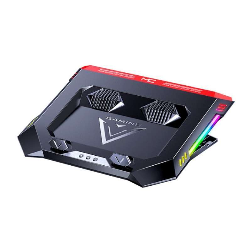 Jual Gaming Cooling Pad Laptop Turbocharged Radiator Led Light 2 Fan ...