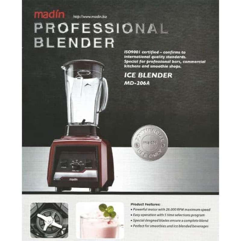 Promo Madin Md 206A / Md-206A / Madin Commercial Blender Diskon 23% di ...