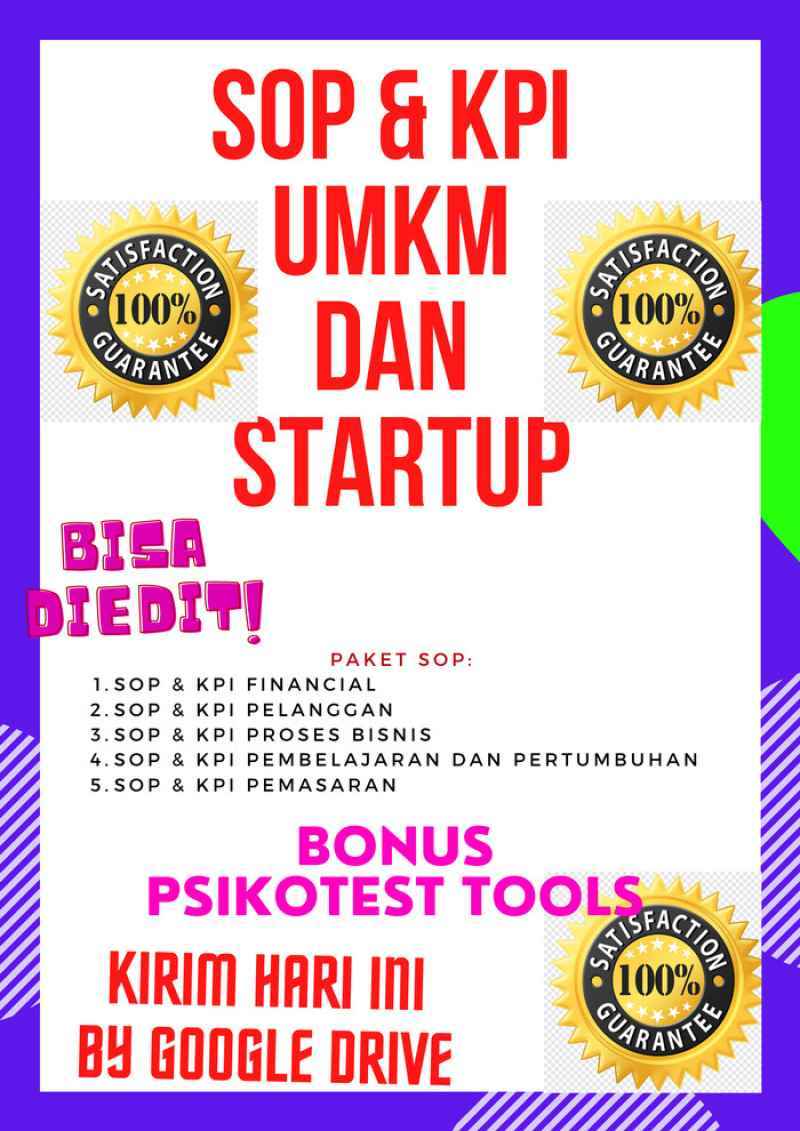 Promo Sop & Kpi Umkm & Startup 2022 Diskon 23% di Seller GOLD STOREE - Kalibata, Kota Jakarta ...