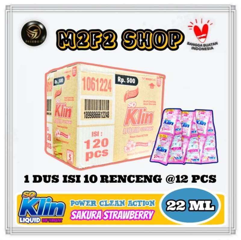 Jual So Klin Liquid Power Clean Action Sakura Strawberry - 22 ml (Kemasan Karton) di Seller M2F2 ...