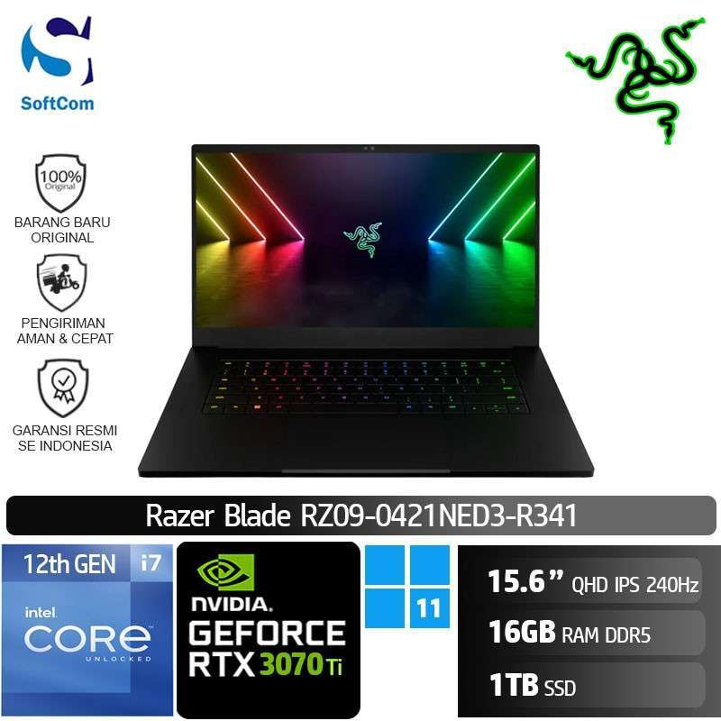 Jual Razer Blade 15 Advanced Ned3 Laptop Gaming [core I7-12800h/16gb ...