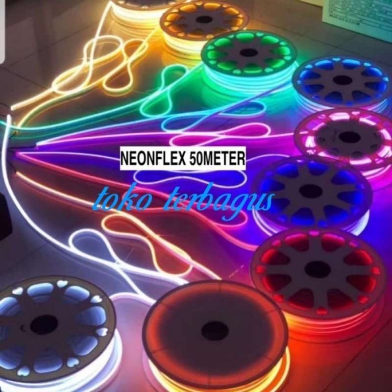 Promo Lampu Neon Flex LED selang 50m 50 meter 220v neon flexible neon ...