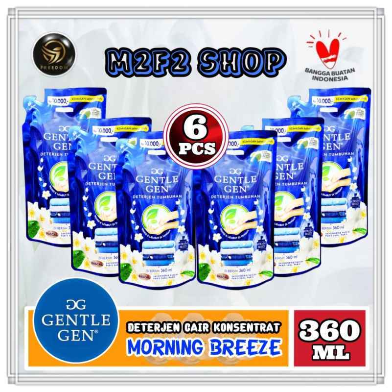 Promo Gentle Gen Deterjen Konsentrat Morning Breeze Pouch - 360 ml ...