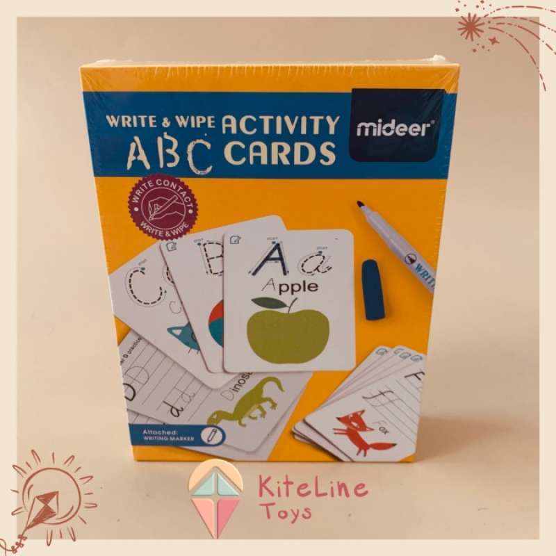 Jual Mideer Write And Wipe Activity Cards ABC Belajar Menulis Huruf ...