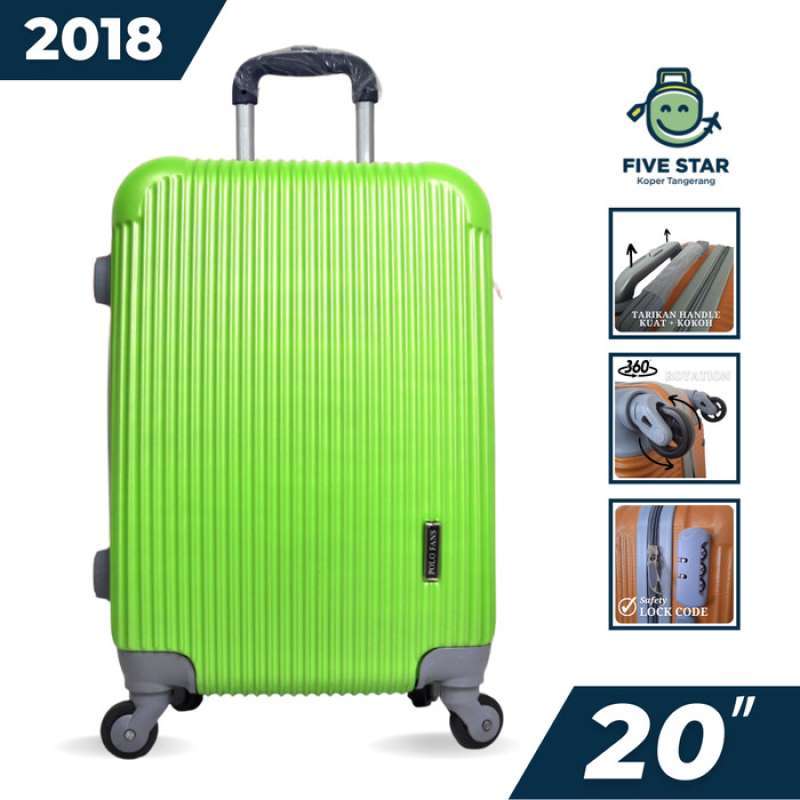 Promo Koper Fiber 20 inch Robert Ansell Model 2018 Warna Hijau Lumut ...