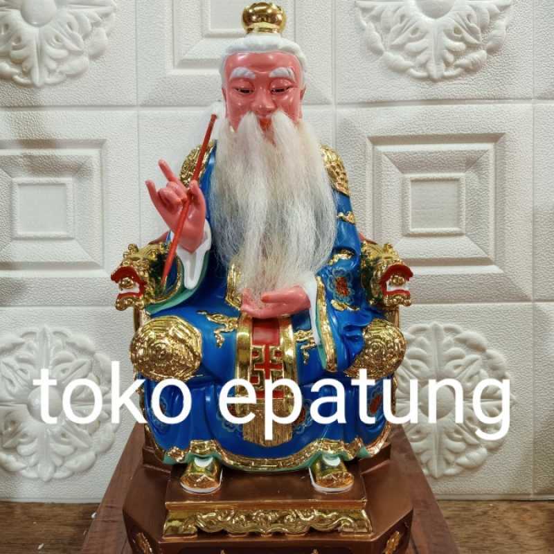 Promo patung dewa rupang dewa tai shang lau cin tai siong fiber 12 inch ...