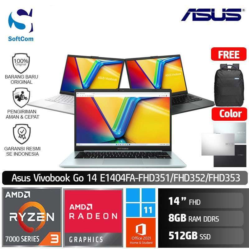 Jual Asus Vivobook Go 14 E1404fa Fhd351 Fhd352 Fhd353 Notebook [amd ...