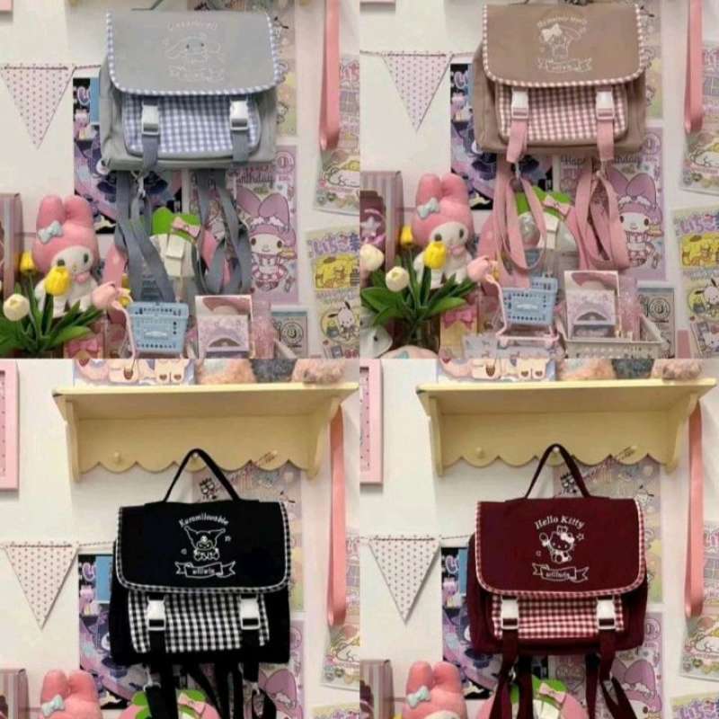 Jual Tas 3 In 1 Sanrio / Tas Ransel Tenteng Sanrio / Tas Hello Kitty ...