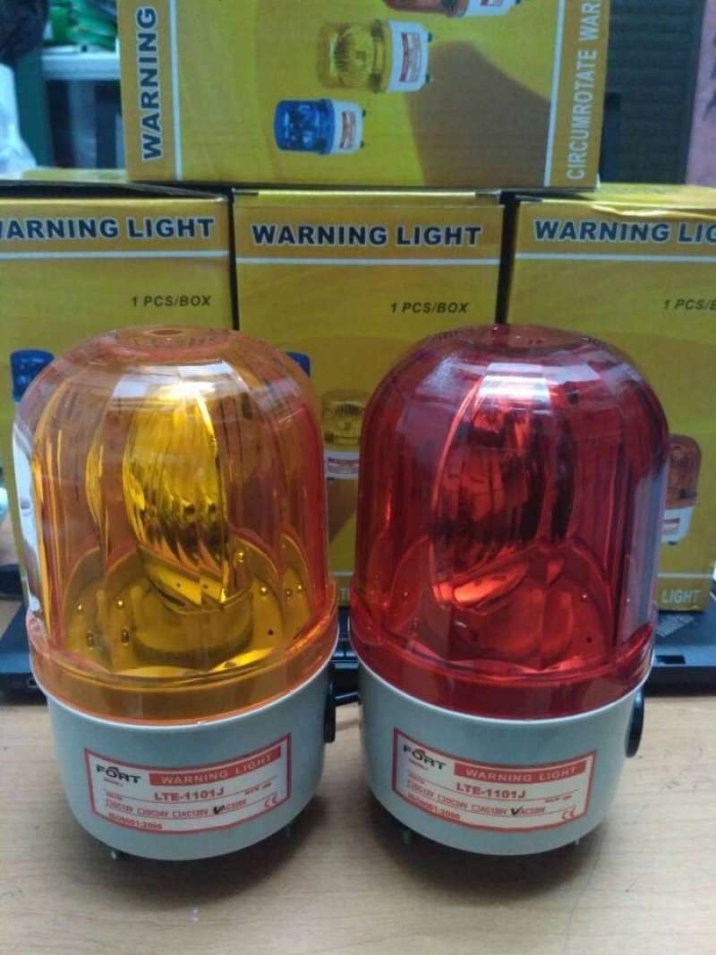 Promo Warning Light + Buzzer Alarm 4 LTE-1101J Merah , Kuning dan Biru ...