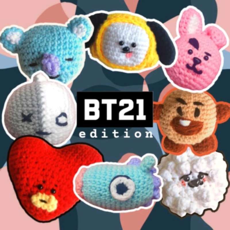 Promo Bt21 Crochet Plushies - Bt21 Edition (Bt21 Boneka Rajut) Diskon ...