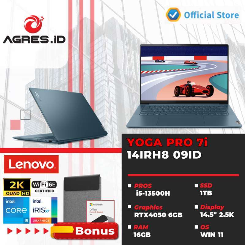 Promo Lenovo Yoga Pro 7i 14irh8 09id - I5 13500h 16gb 512ssd Irisxe Win11 Ohs 14.5 Wqxga 90hz ...